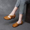 Closed Toe Pleated Flat Sandals – Retrosia