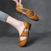 Closed Toe Pleated Flat Sandals – Retrosia