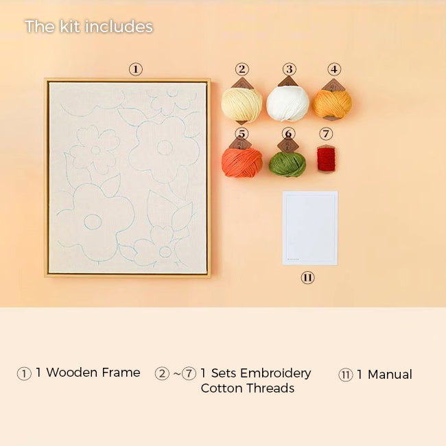 Punch Needle Kit - Pretty Flowers – Retrosia