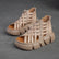 Roman Style Woven Mid-Heel Platform Sandals – Retrosia