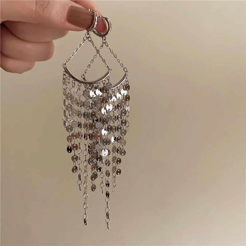 Silver Waterfall Earrings – Retrosia