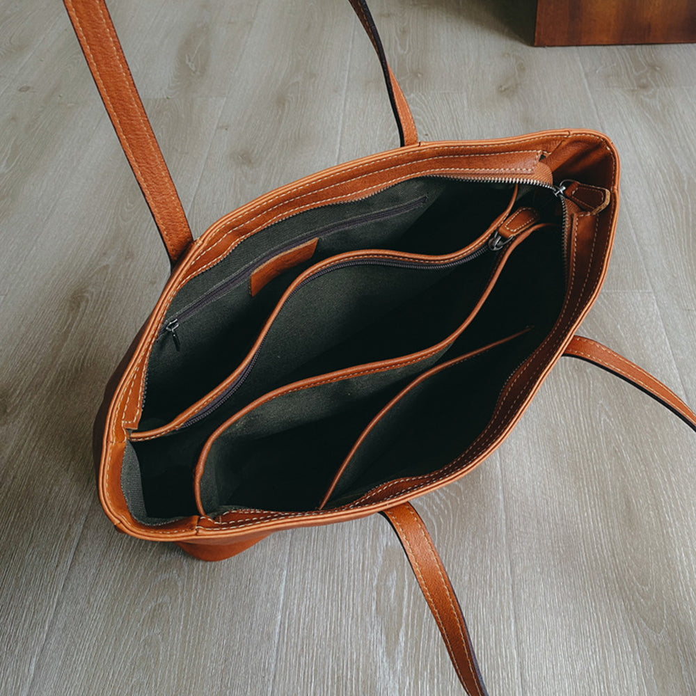 Soft Leather High-end Large Handbag Tote Bag – Retrosia