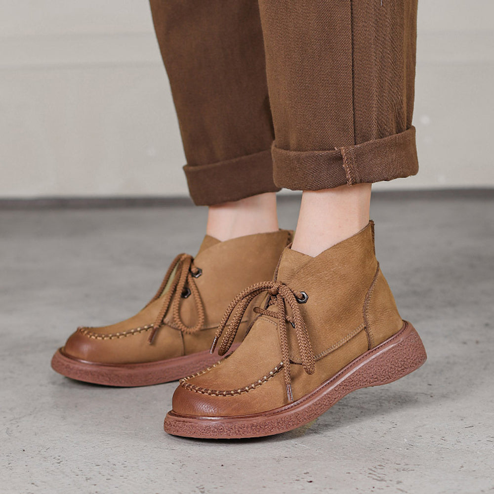 British Style Retro Lace-Up Martin Boots – Retrosia