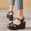Ethnic Style Roman Women Wedge Sandals – Retrosia