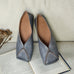Square Toe Slip-On Soft Leather Casual Shoes – Retrosia