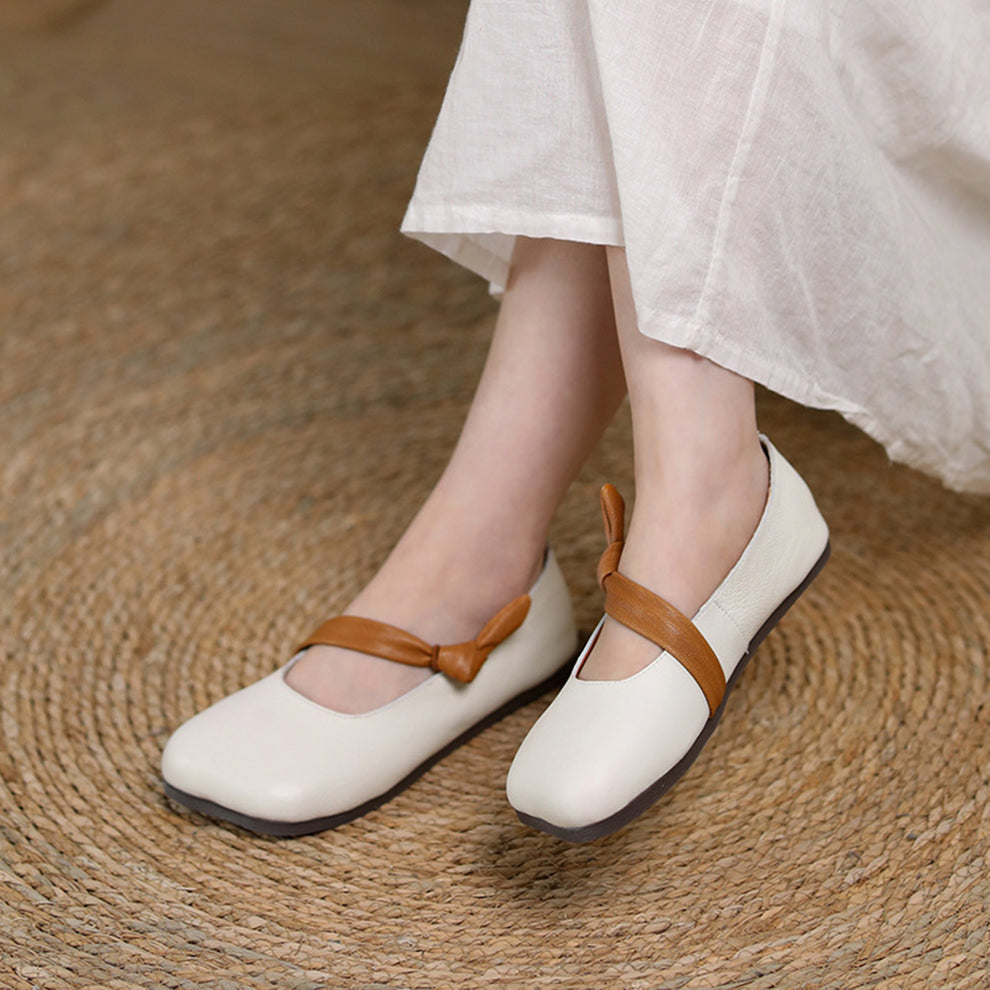 Square Toe Soft Slip-On Leather Shoes – Retrosia